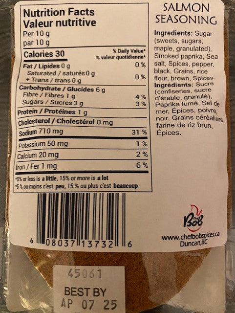 Salmon Seasoning – Chef Bob Spices