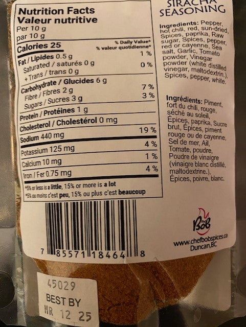 Sriracha – Chef Bob Spices